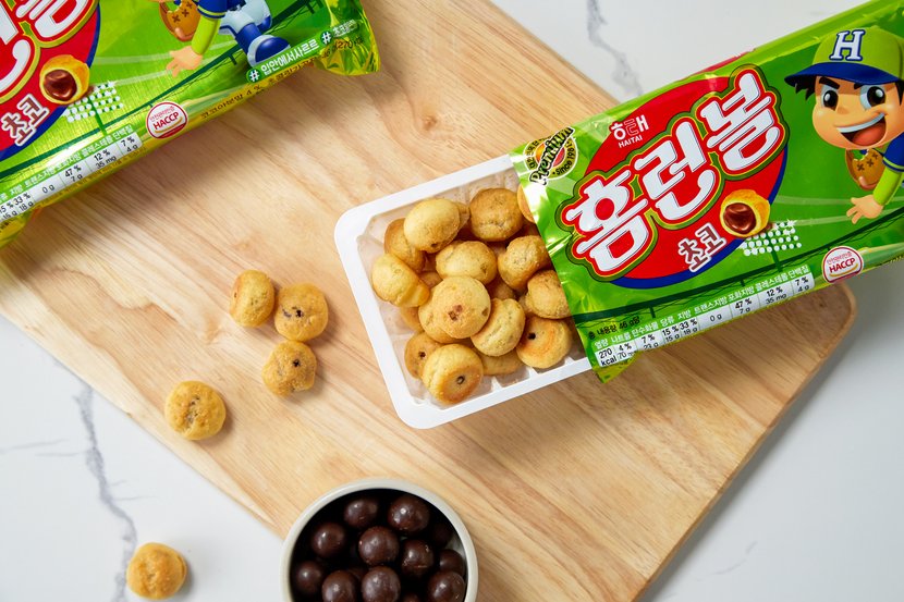ktown4u.com : [HAITAI] Homerun Ball - Chocolate Puffs 46g*1EA